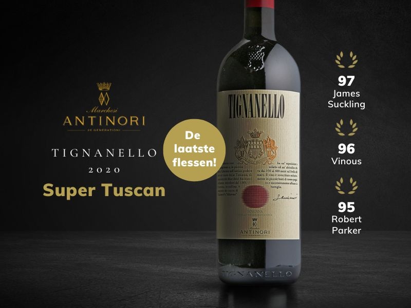 Nieuw jaargang Tignanello 2020 | The Wine List Nederlands