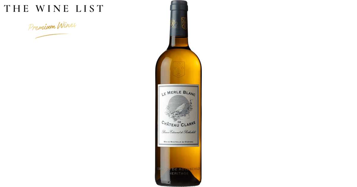 Château Clarke Le Merle Blanc de Château Clarke Bordeaux blanc 2022 ...